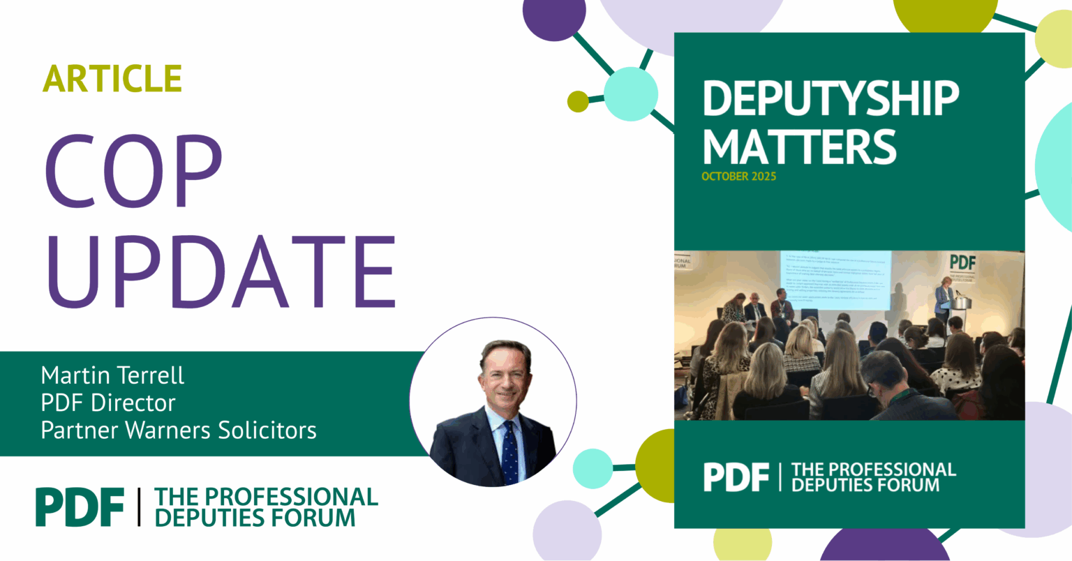 COP Update – October 2025 | Professional Deputies Forum